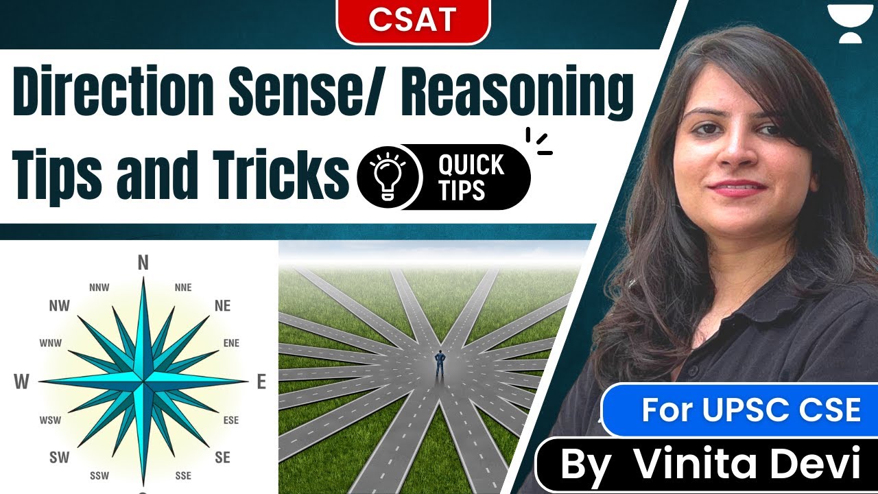 Direction Sense/ Reasoning Tips and Tricks I CSAT I UPSC CSE I By ...