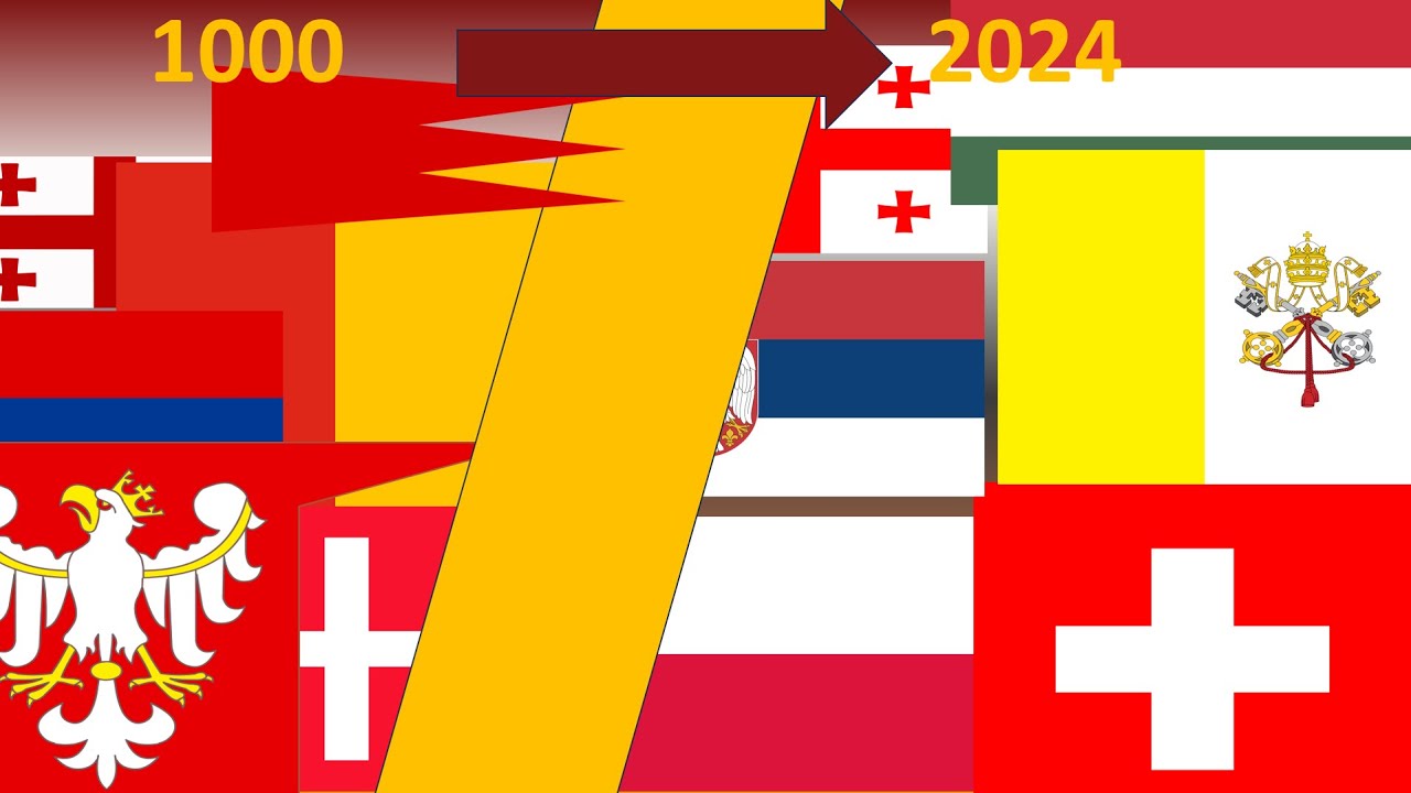 Evolution of ALL EUROPEAN Flags throughout History (190BC-2024) - YouTube