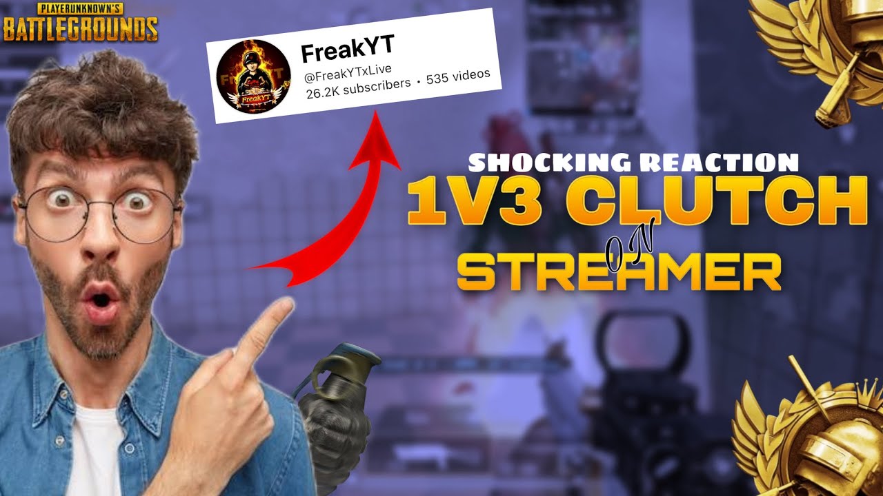 1v3 Clutch On Streamer @FreakYTxLive 😱 Streamer Shocked 🙅🏻‍♂️ PUBG ...