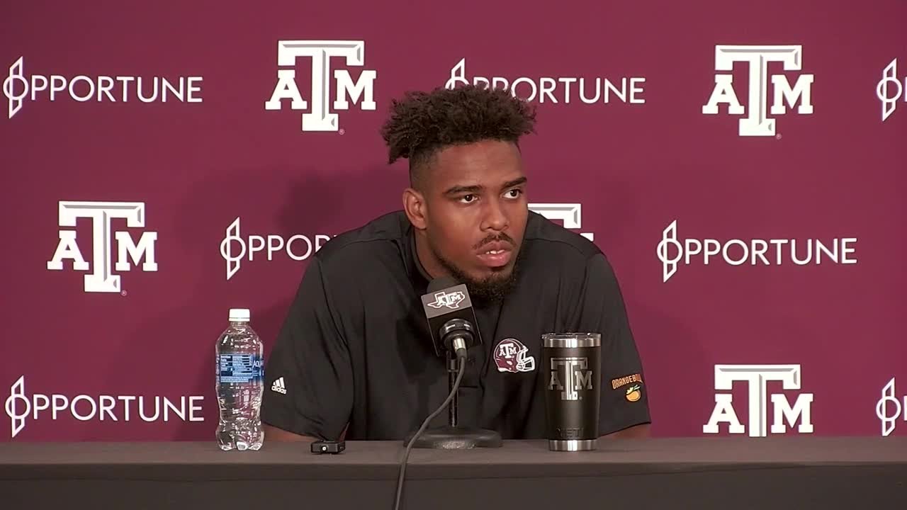 Texas A&M DL Fadil Diggs previews game vs. Tennessee - YouTube