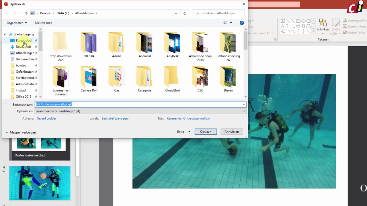 PowerPoint - Gifje maken - YouTube