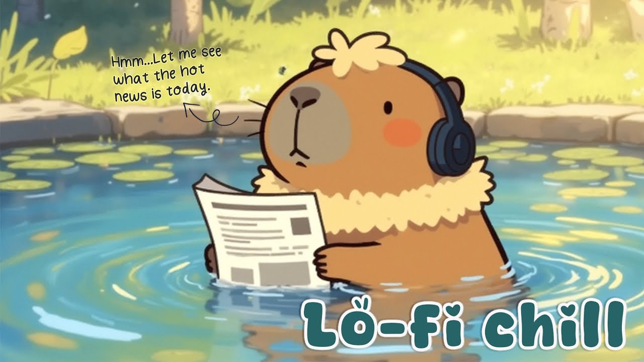 Chill Lofi Beats with Capybara for a Relaxing News Moment 📰 - YouTube