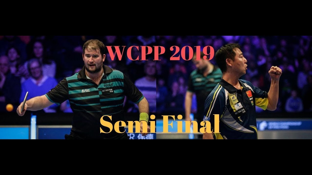 World championships of Ping Pong 2019 semi final Chris Doran - Wang ...