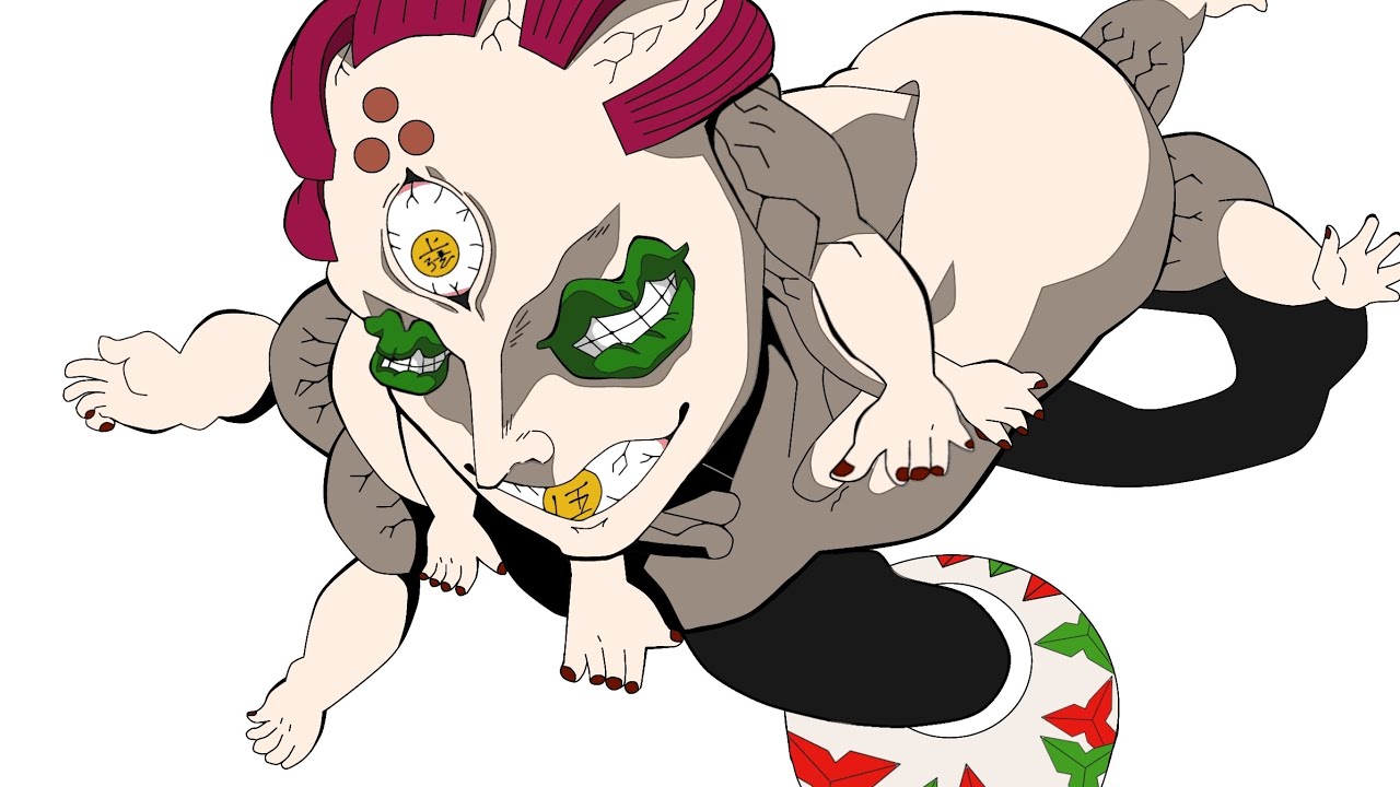 Drawing Upper Moon 5 (Gyokko) | Kimetsu No Yaiba | IbisPaint X ...