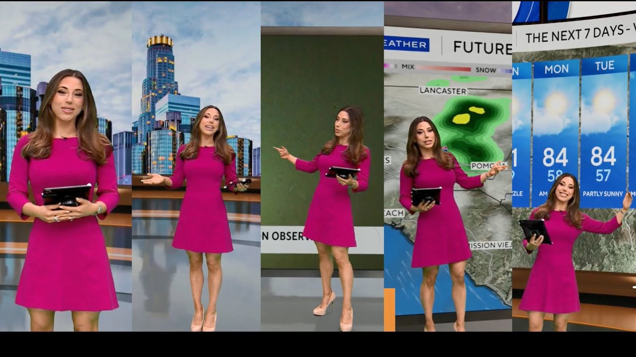 Alex Biston For Cbs News Los Angeles With The Weather Forecast For 8834