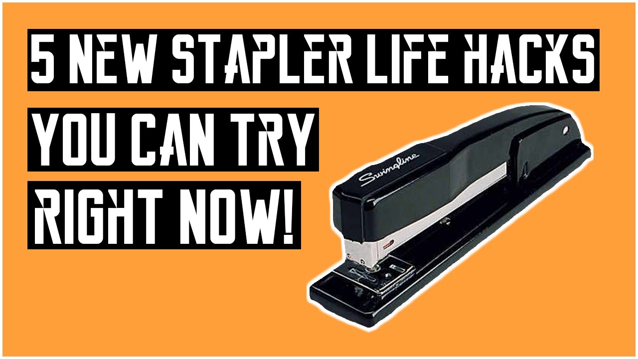 5 Stapler Life Hacks - YouTube