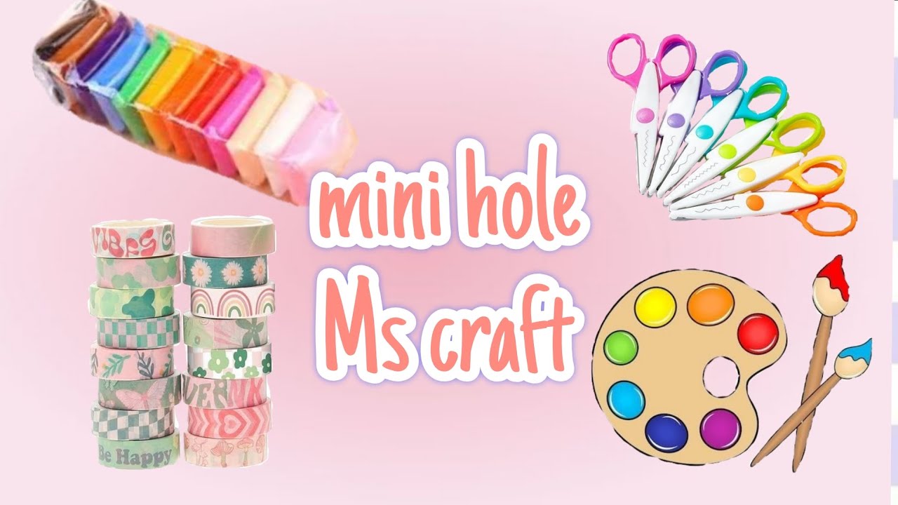 mini hole art and craft ️|Ms.craft - YouTube