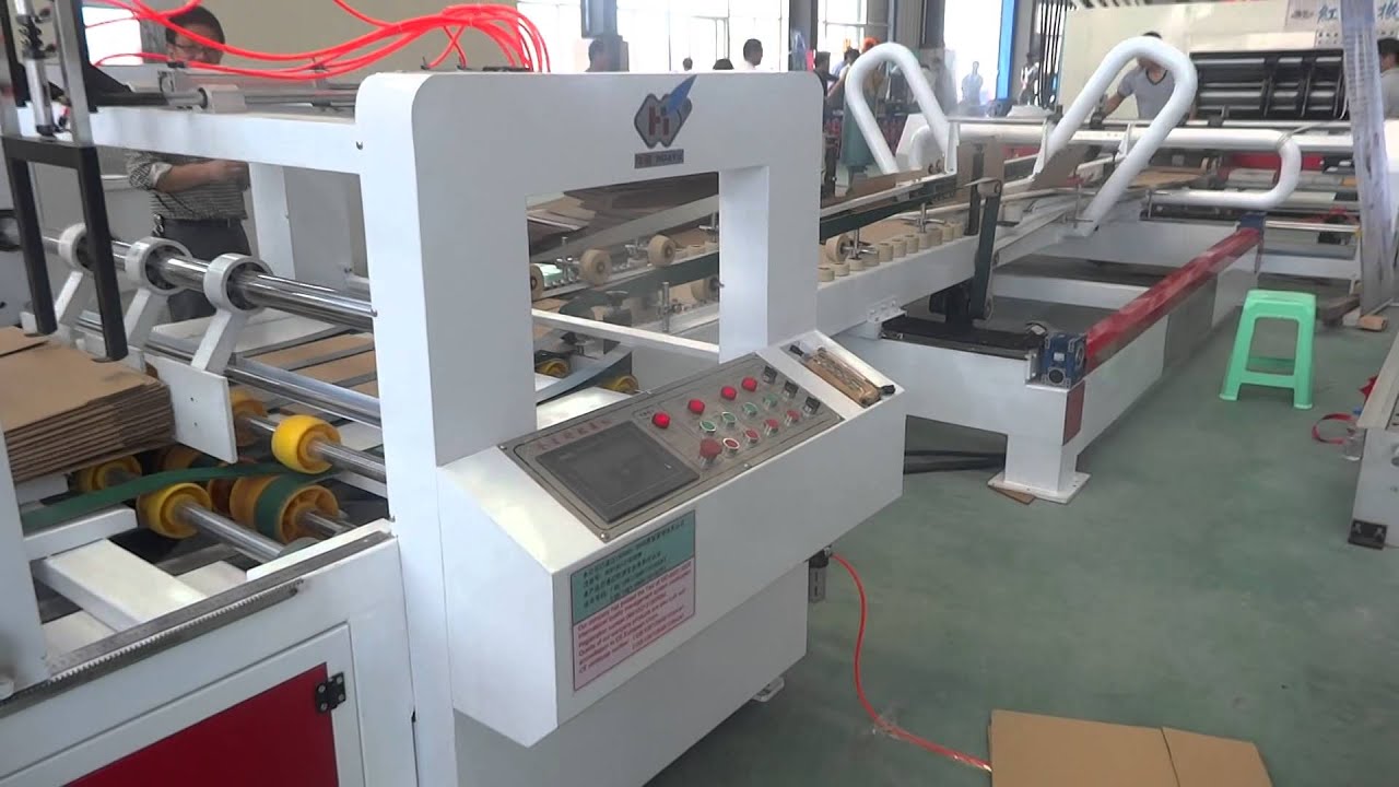 Automatic carton gluer machine, carton gluing machine, carton machine ...