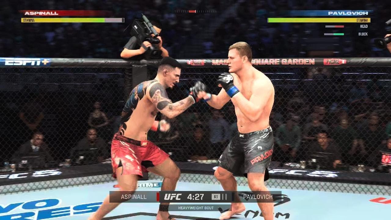 *A HEEL HOOK SUBMISSION?!?🔥😱* Aspinall vs Pavlovich | UFC 5 - YouTube