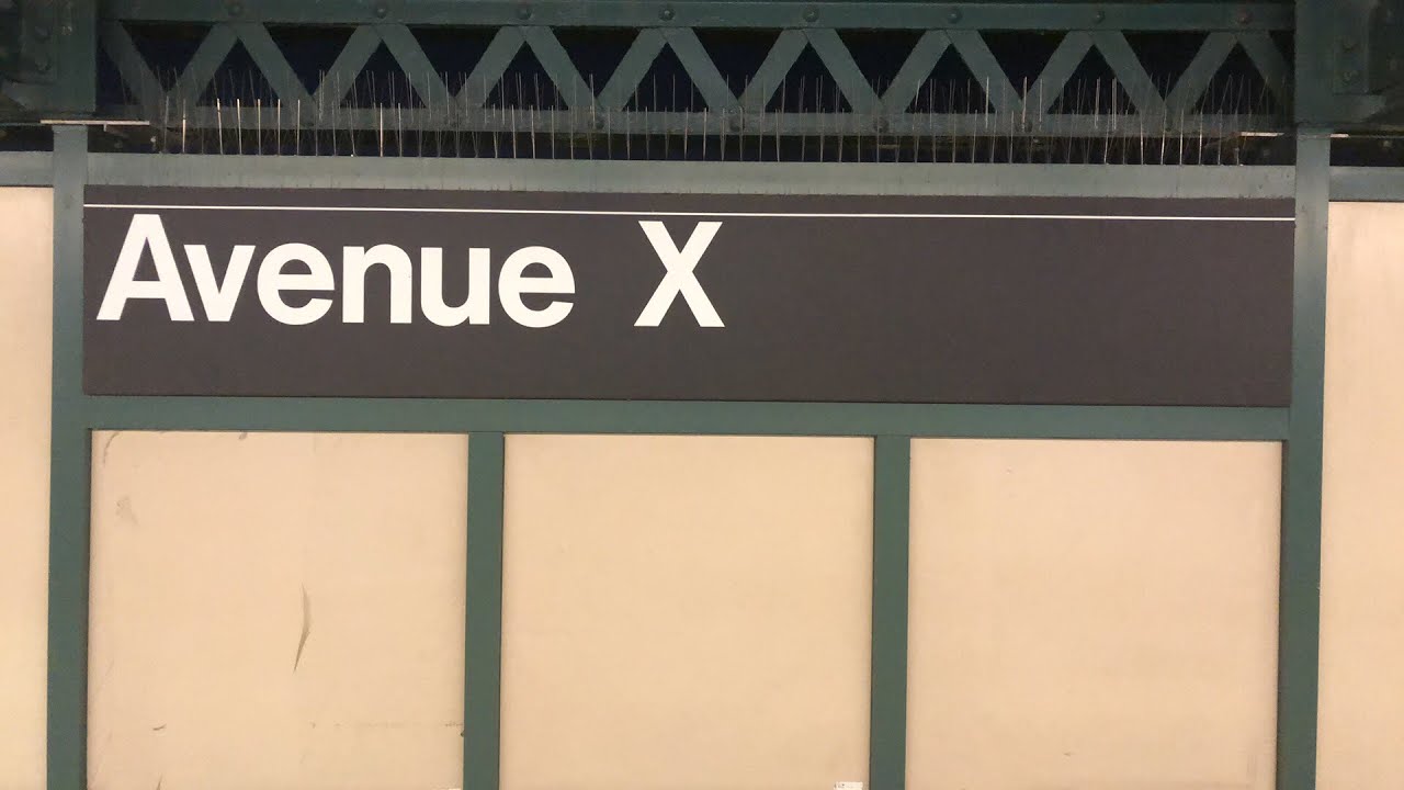 Station tour & State of the track Avenue X (F) train - YouTube