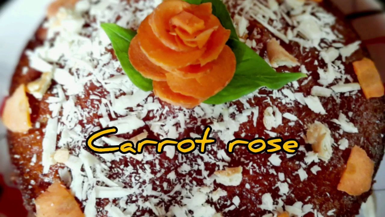 Carrot rose making - YouTube