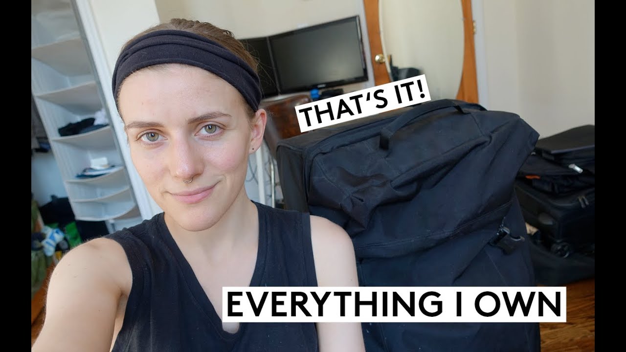 EVERYTHING I OWN + PACKING IT UP - YouTube