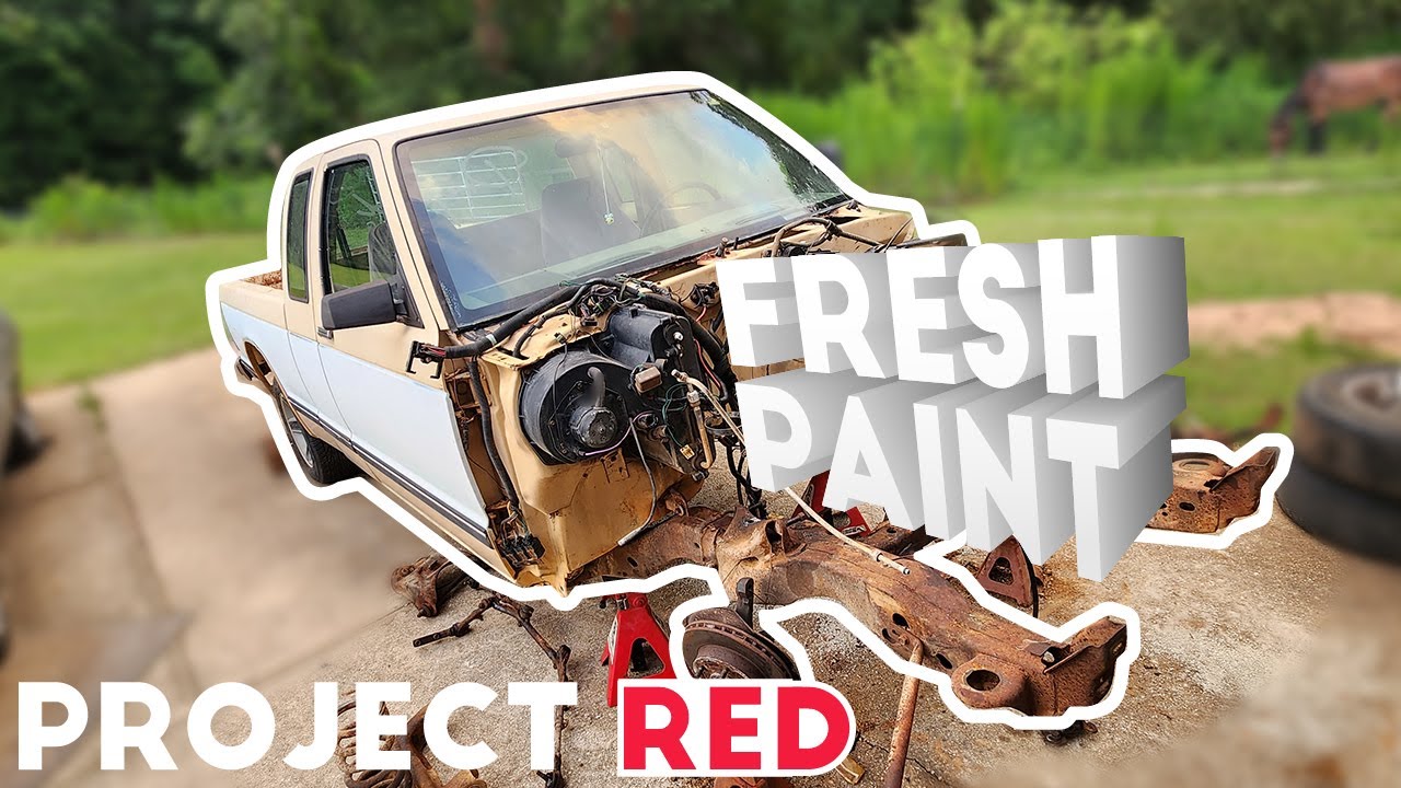 S10 Street Truck "Project Red" - Engine Bay Refresh - YouTube