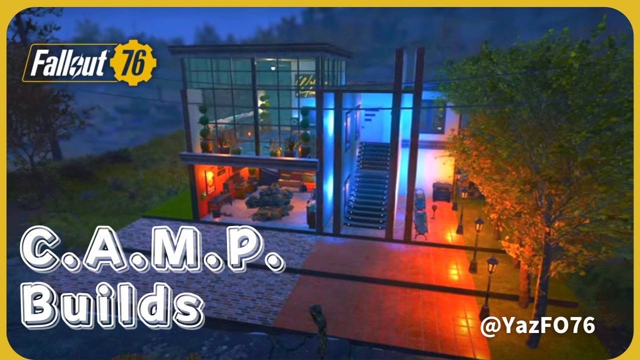 Fallout76 CAMP Build Modern House by Yaz - YouTube