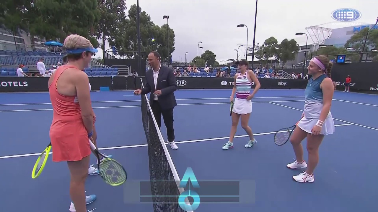 AO 2019 Cirstea/Ostapenko v Klepac/Martinez Sanchez (2R) | Wide World ...
