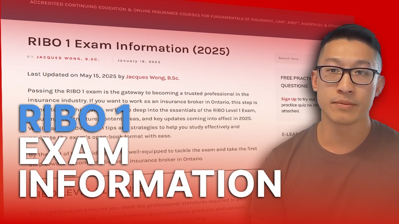 RIBO 1 Exam Information - YouTube
