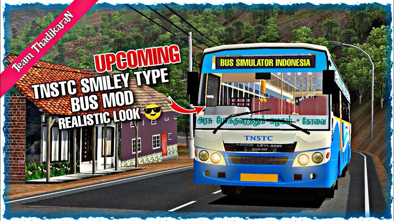 TNSTC smiley type bus mod soon on bus simulator indonesia road's 😆💥 ...