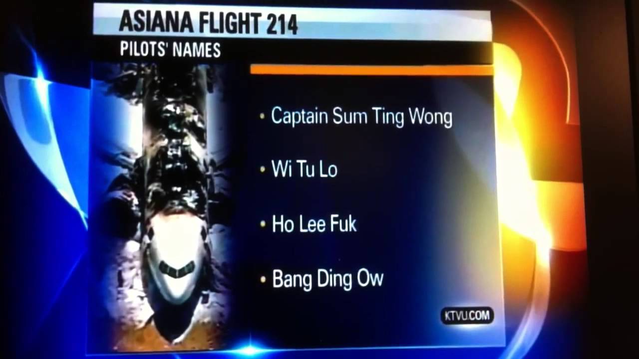 Asiana Pilots Names Flight 214 SFO Crash Runway 28 Left - YouTube