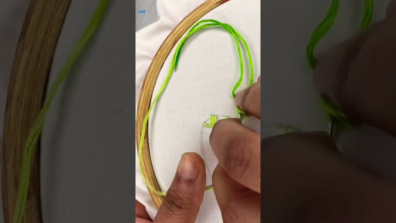 Buttonhole Filling Stitch Tutorial || How to do Buttonhole Stitch ...