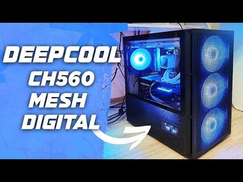 Корпус с мониторингом температуры под СЖО 360 . Обзор Deepcool ch560 ...