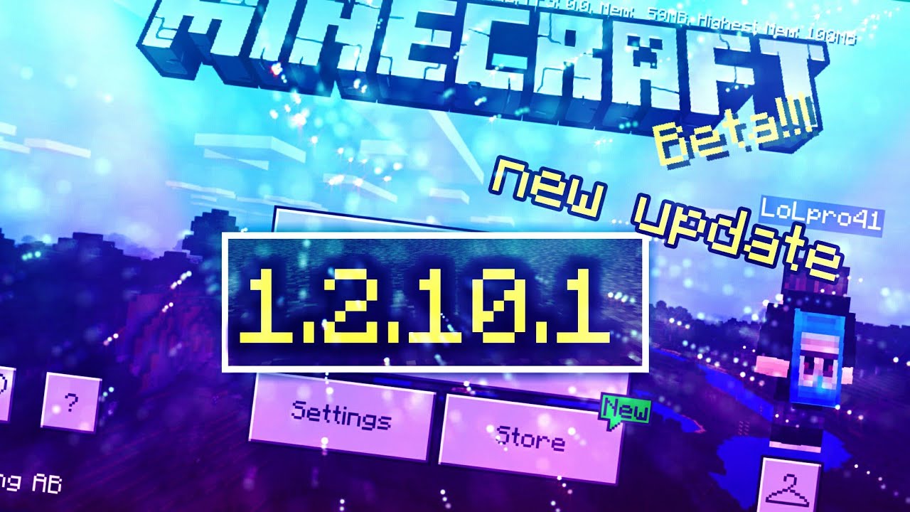 Minecraft PE new update (1.2.10.1)!!! - YouTube