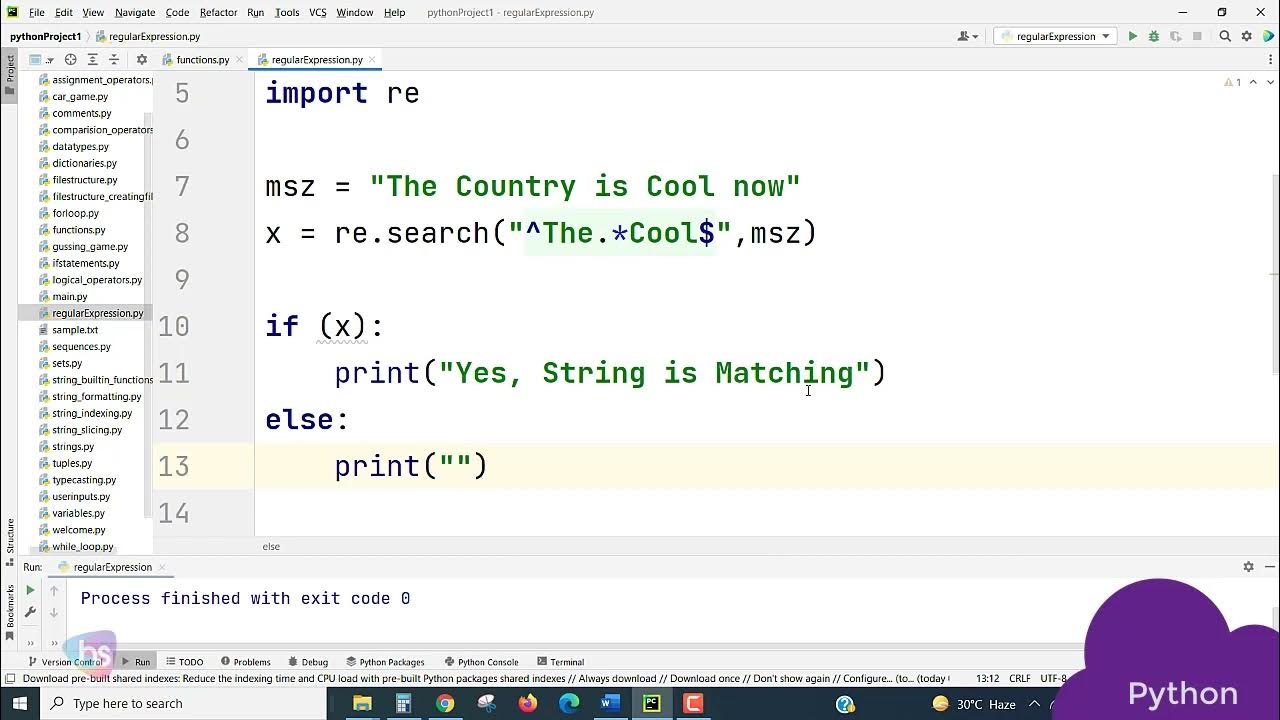 RegEx Module| Sekharmetla | Harisystems - YouTube