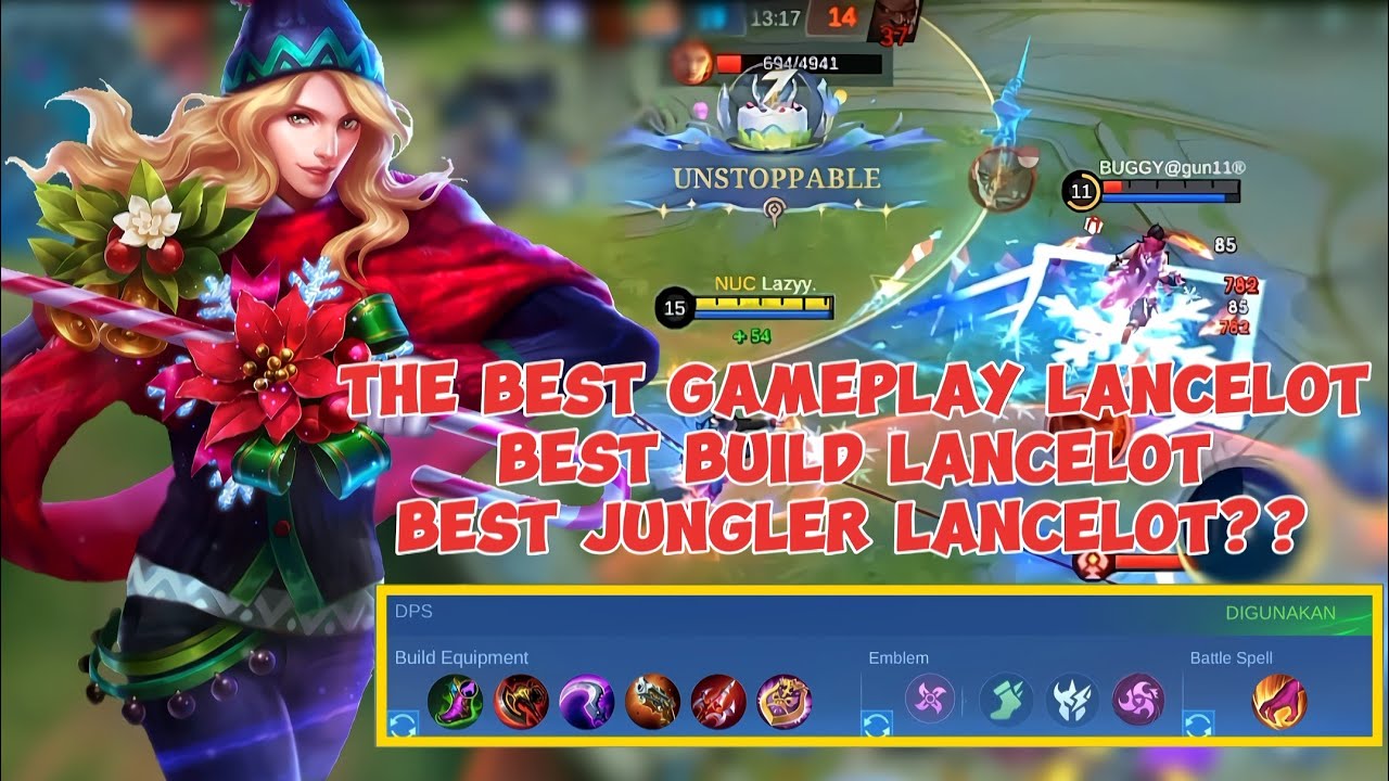 The Best Gameplay Lancelot | Best Build Lancelot Jungler Damage ...