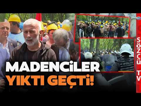 Madenciler Polis Barikatını Yıktı Geçti! \