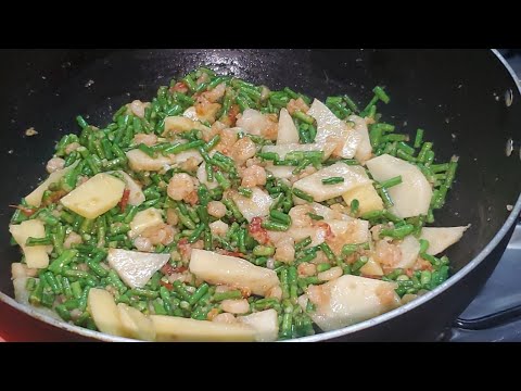 🇬🇾Fry bora with potatoes and shrimp 🇬🇾 #bora#bodi#longbeans - YouTube