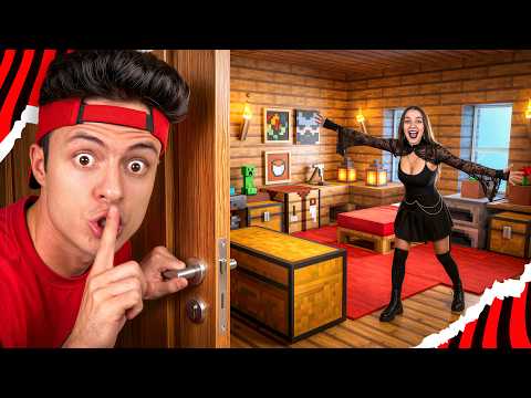 PRESO NA CASA DO MINECRAFT NA VIDA REAL COM MINHA NAMORADA GÓTICA!