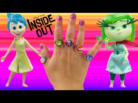 Disney Pixar Inside Out MOOD RINGS All 5 of Riley's EMOTIONS SADNESS ...
