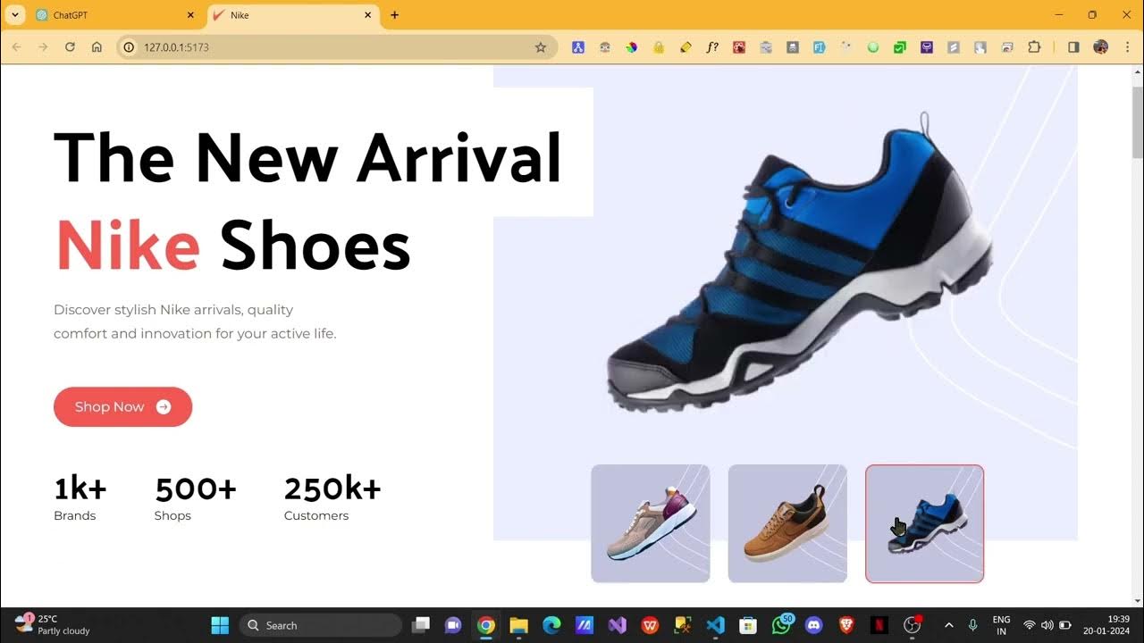 Nike Clone- UI Tailwind CSS - YouTube