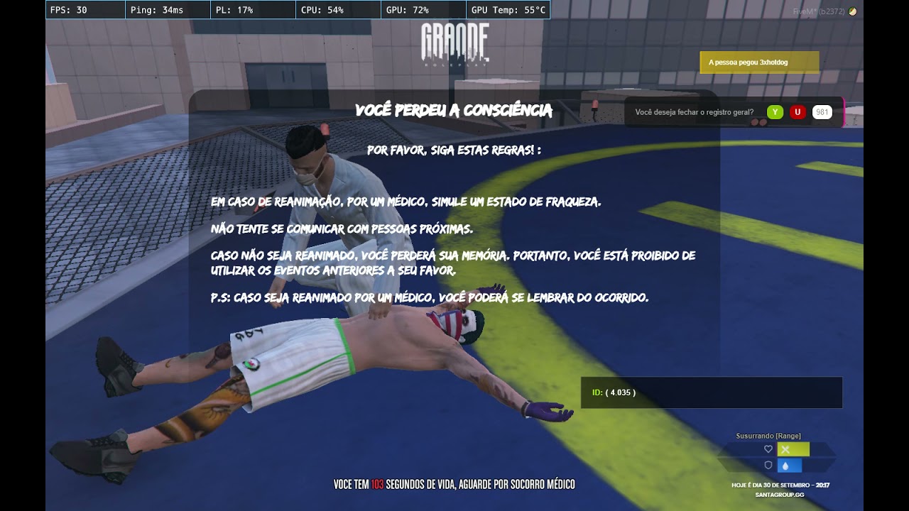 FiveM BRASIL CIDADE GRANDE RP cidadegrande santagroup gg SANTAGROUP ...