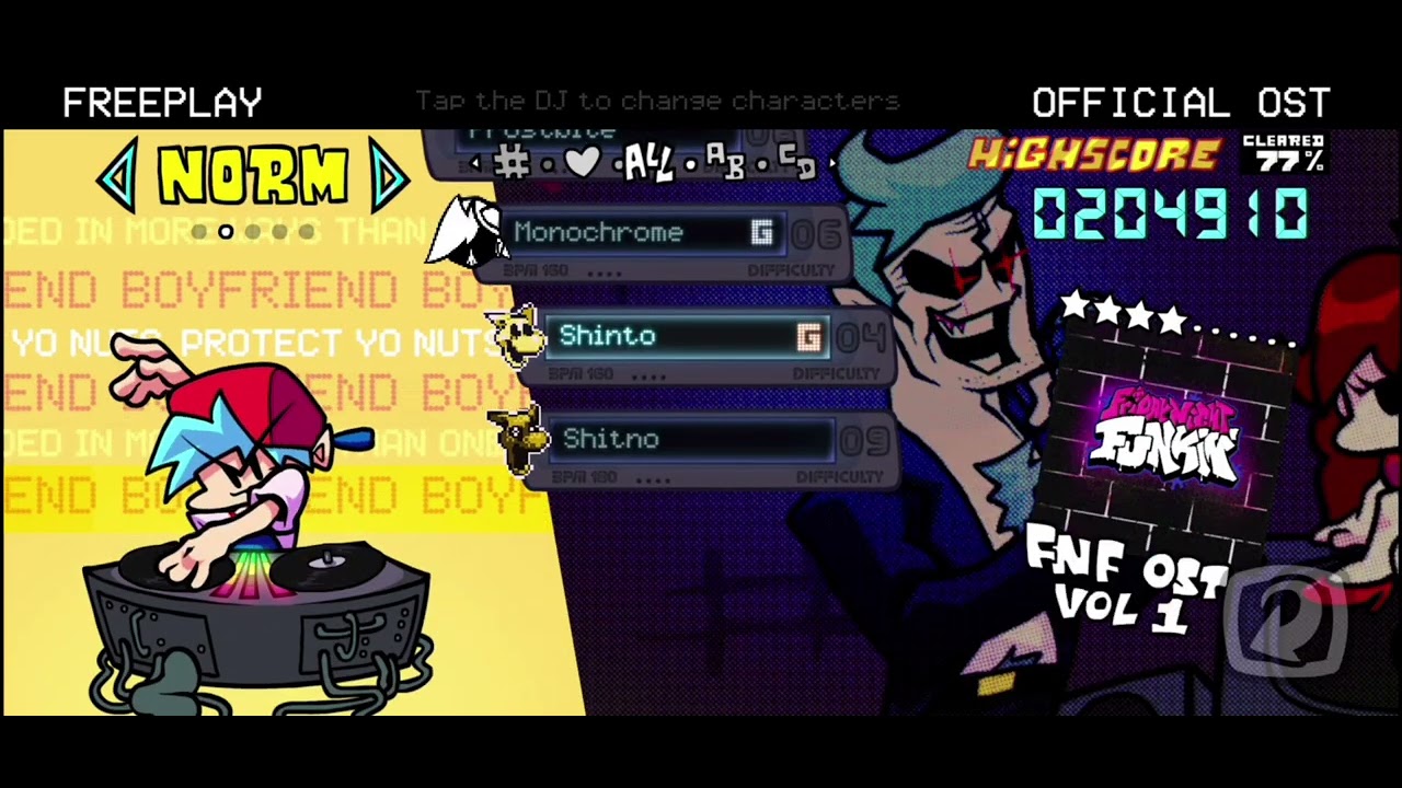 Fnf project lullaby v2 demo v_slice engine fnf mobile game play - YouTube
