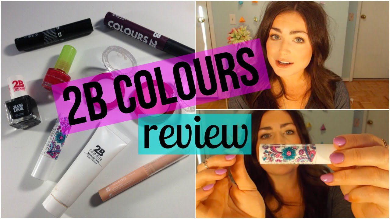 *NEW* Drugstore Makeup | 2B Colours Review - YouTube