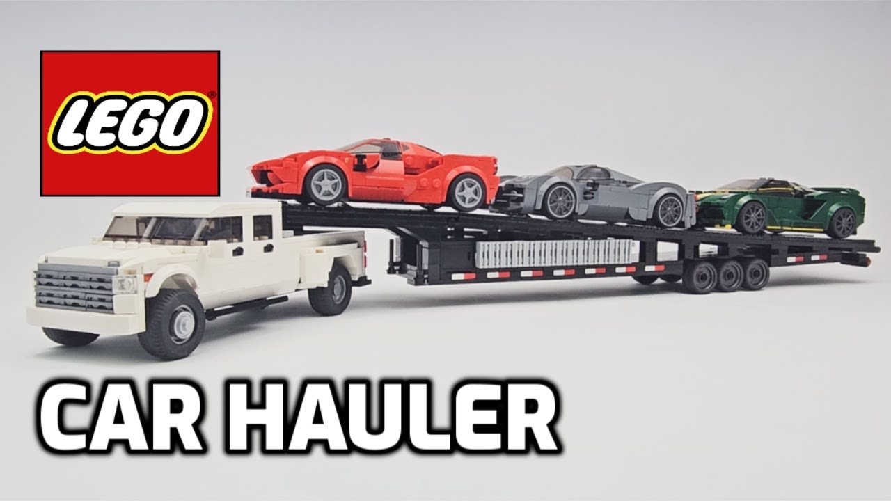 LEGO Fifth Wheel Speed Champions Car Hauler Custom Moc - YouTube