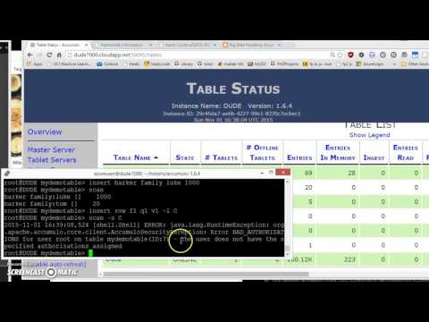 Accumulo NoSQL database presentation - demo - YouTube