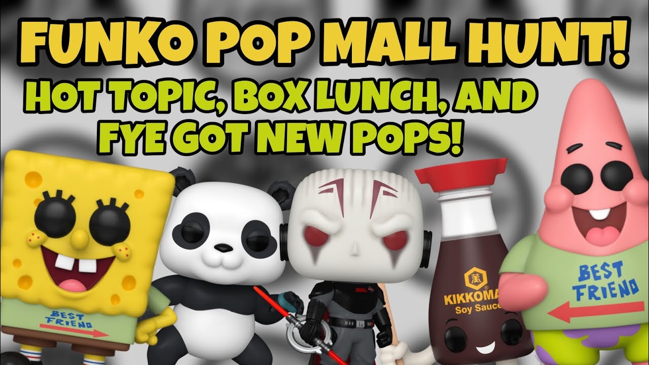Funko Pop Mall Hunt! Hot Topic, Boxlunch, and So Many New Pops! - YouTube