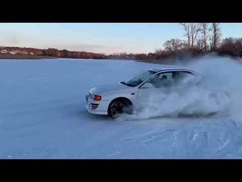 Subaru Impreza WRX STI GC8 500+ horsepower winter drift - YouTube