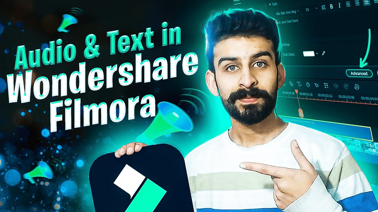 Audio & Text Section | Wondershare Filmora | Video Editing Class 05 ...
