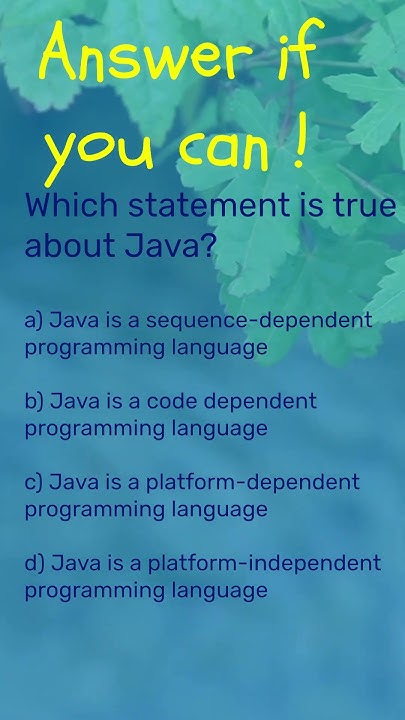 Java Programming language if of type ___ ? #interview #javae - YouTube