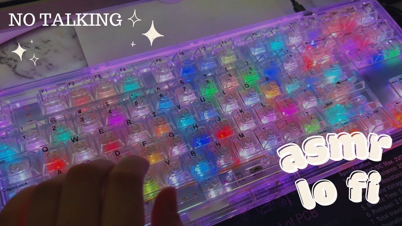 [ASMR] Keyboard + Pad & Camera Tapping + Scratching / FAST / Lo Fi / NO TALKING - YouTube