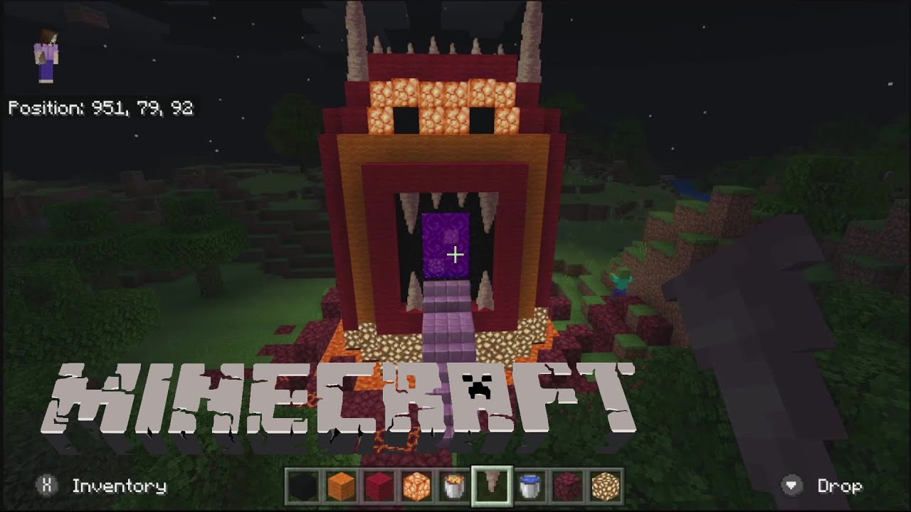 Random Build 'Playthrough' | Nether Portal Monster - YouTube