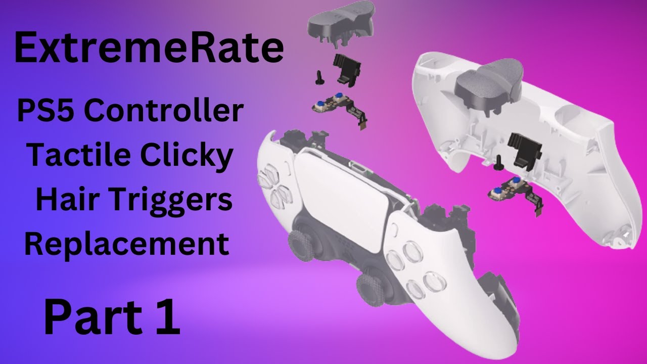 Extremerate Ps5 Controller Tactile Clicky Hair Triggers BDm 20 Step By ...