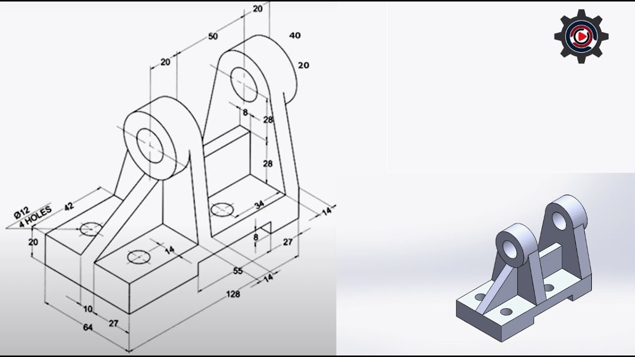 SolidWorks tutorial_exercise 7 - YouTube