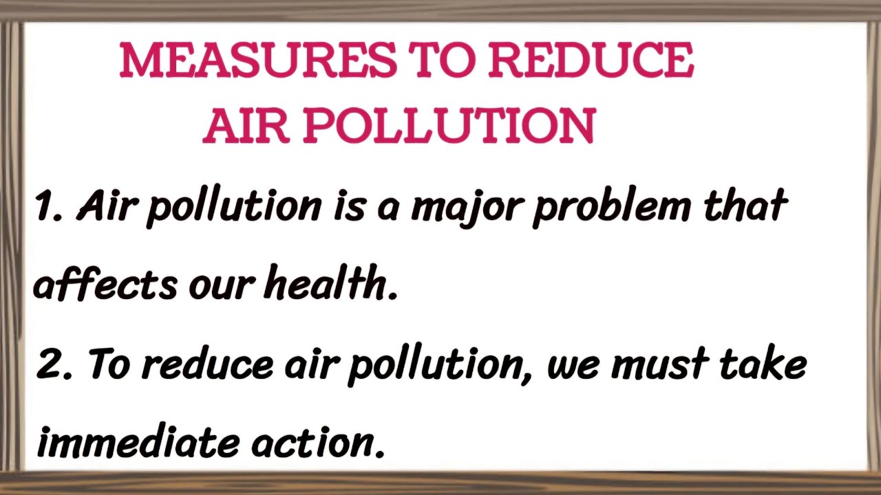 10 lines on measures to reduce air pollution/How to reduce air ...