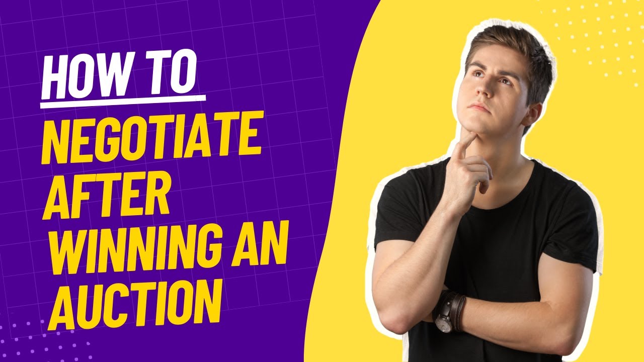 How to negotiate after winning an auction : Auction flippers - YouTube