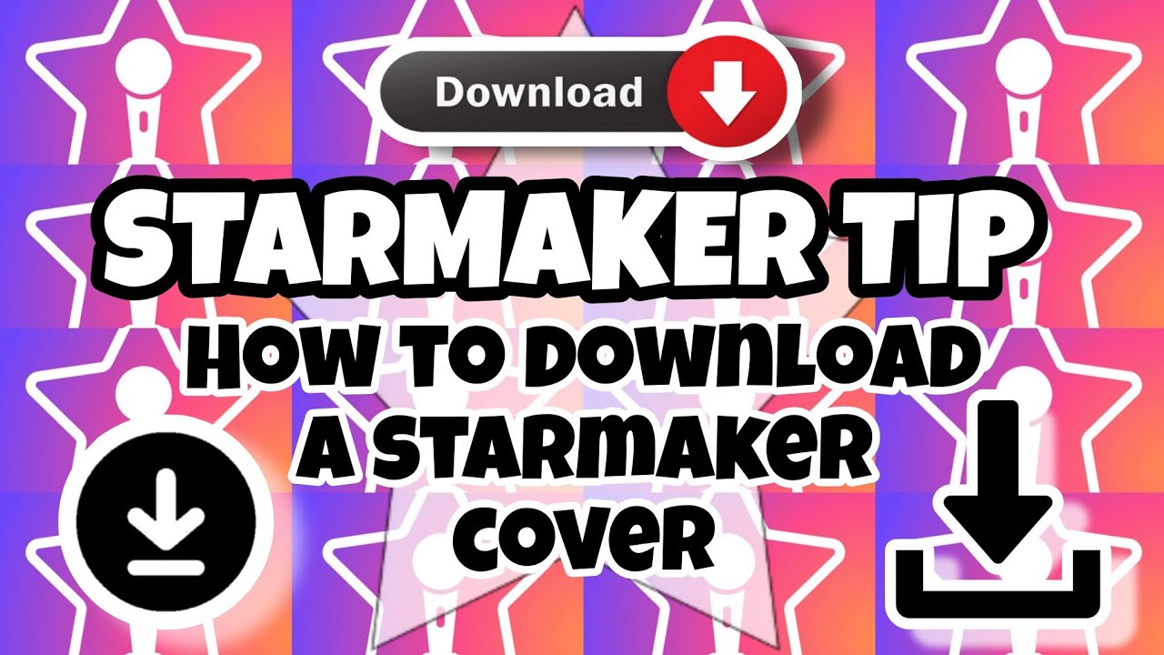 STARMAKER TUTORIAL - How to download a Starmaker cover ( ENGLISH 2023 ) - YouTube