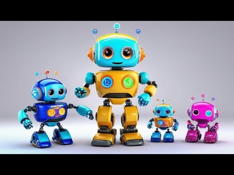 Six Toy Robots Count to Ten | Fun Counting Song for Kids | Learn ...
