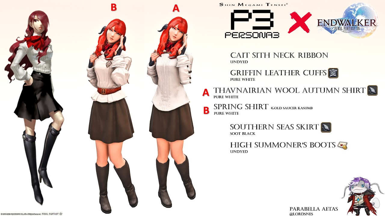 Anime/Game Glamour - Week 43 [Persona 3] [Mitsuru Kirijo] [FFXIV] - YouTube